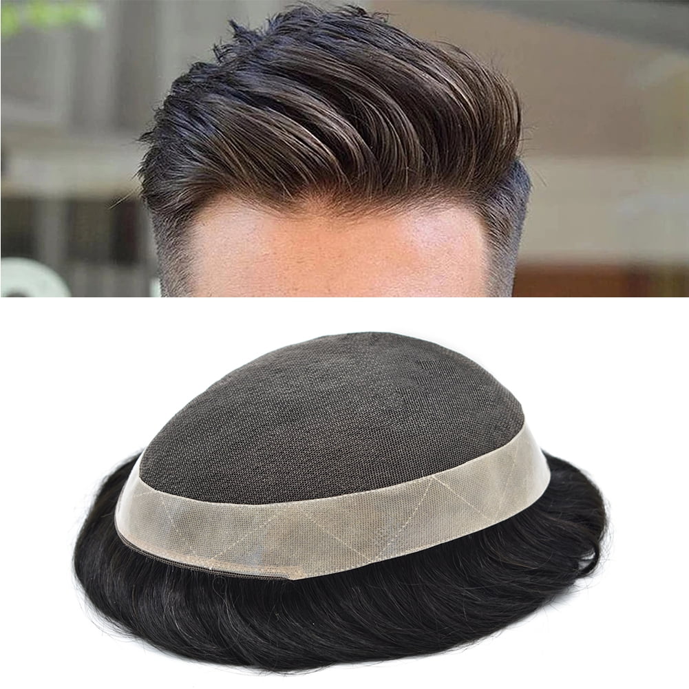 Toupee for Men French Lace Center Mens Toupee Human Hair Systems Lace ...