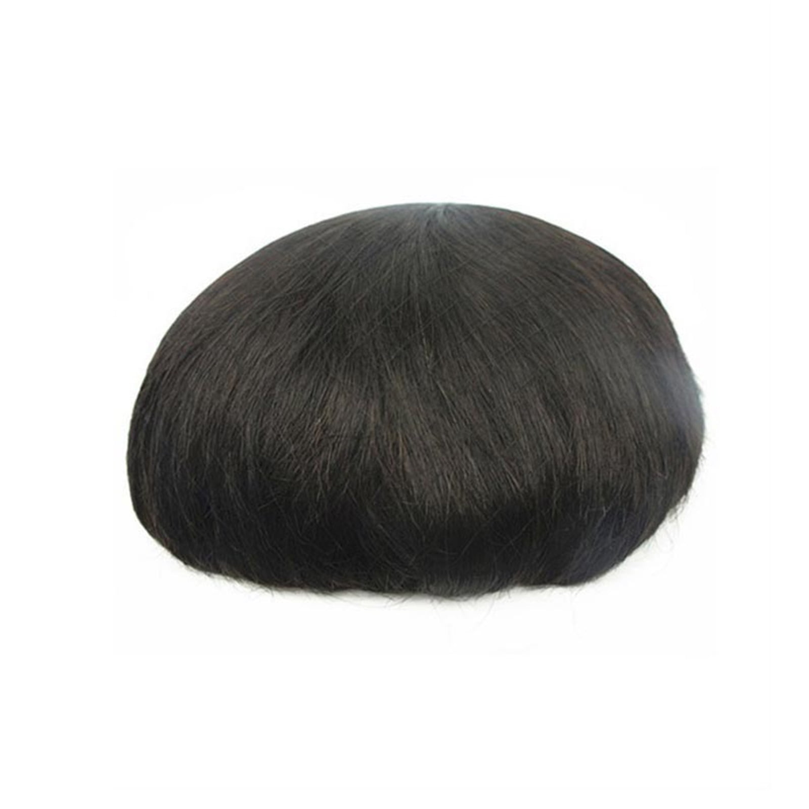 Toupee for Men Human Hair Prosthesis Hair Units Mono Combine with ...