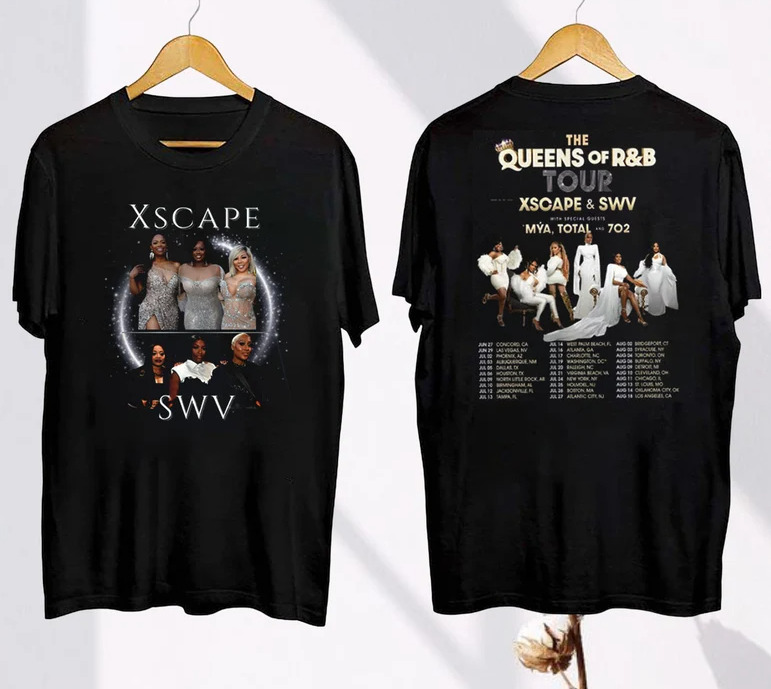 Tour 2024 SWV And Xscape Shirt, SWV and Xscape Queens of RB Tour shirt ...