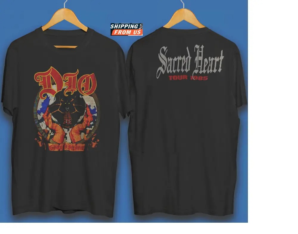 Tour Dio Heart 1985 Sacred Shirt Vintage Band 80s Size Rare Concert ...