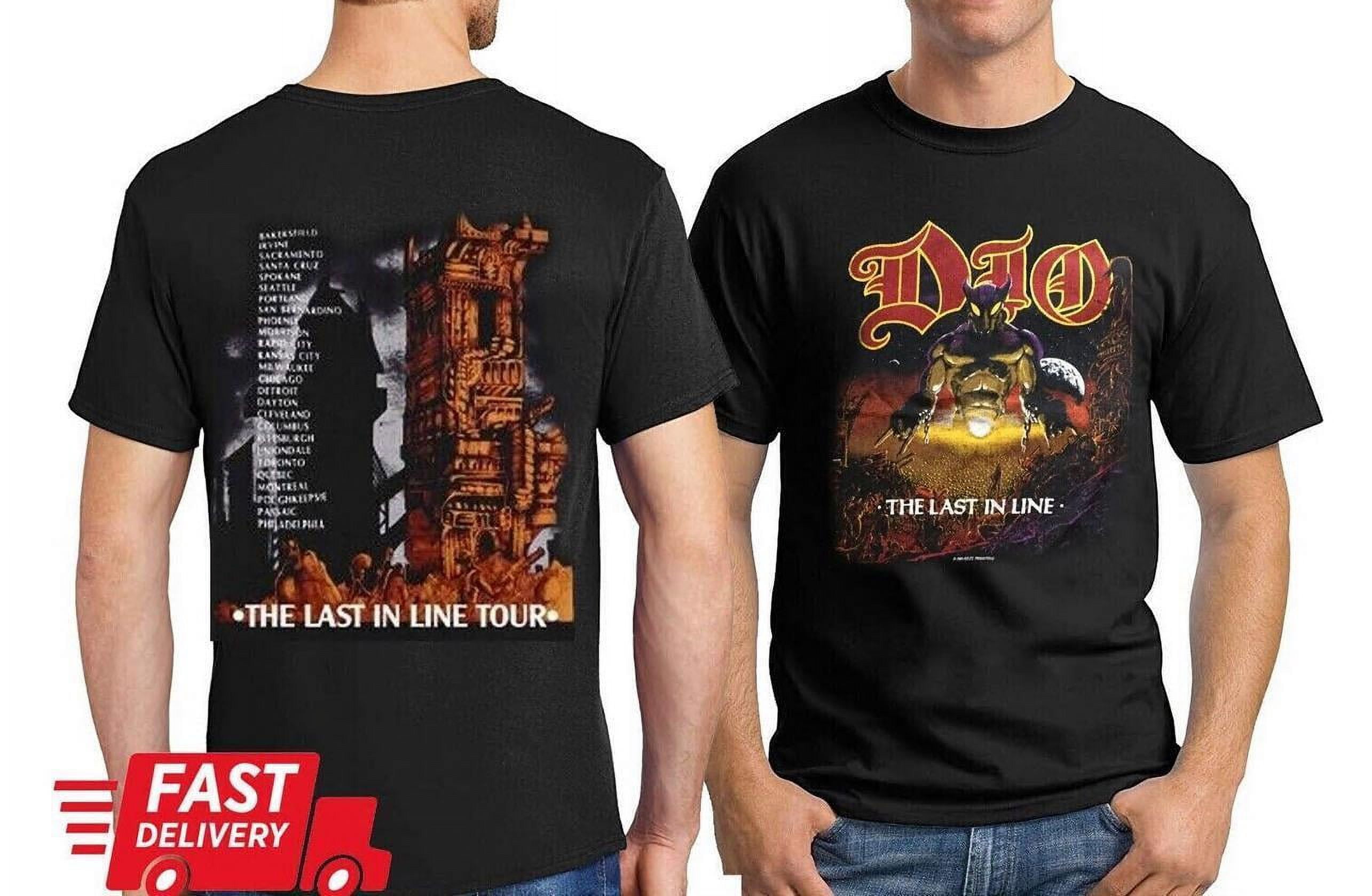 Tour Dio T-Shirt Line Last 80s Vintage 1984 Concert Band Vtg Tee Rock ...