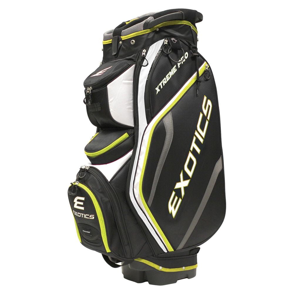 Tour Edge Exotics Xtreme Pro Deluxe Cart Bag (Black/White/Elec. Green ...