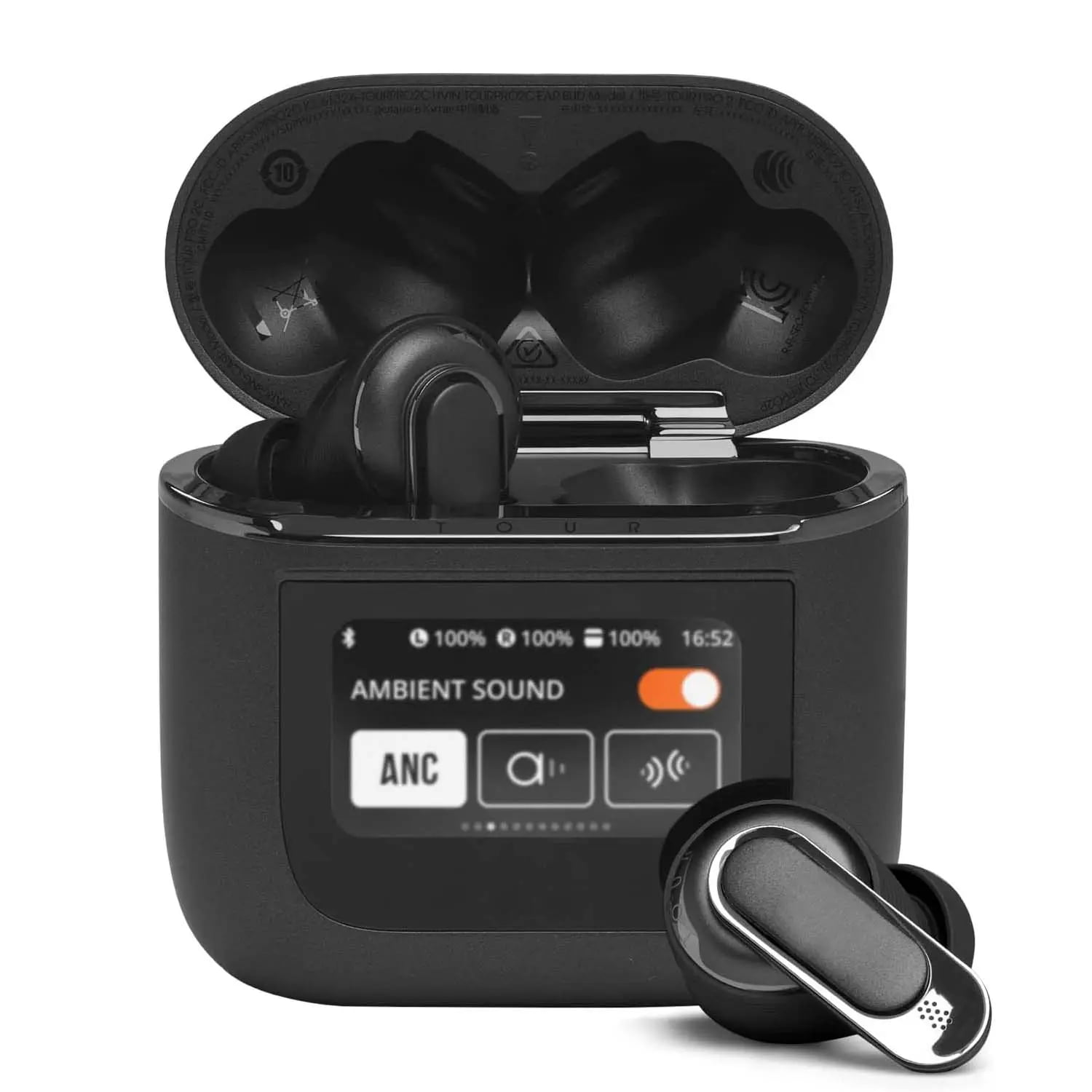 Tour Pro 2 ANC Wireless Bluetooth Headphones LCD Touch Screen Visible ...