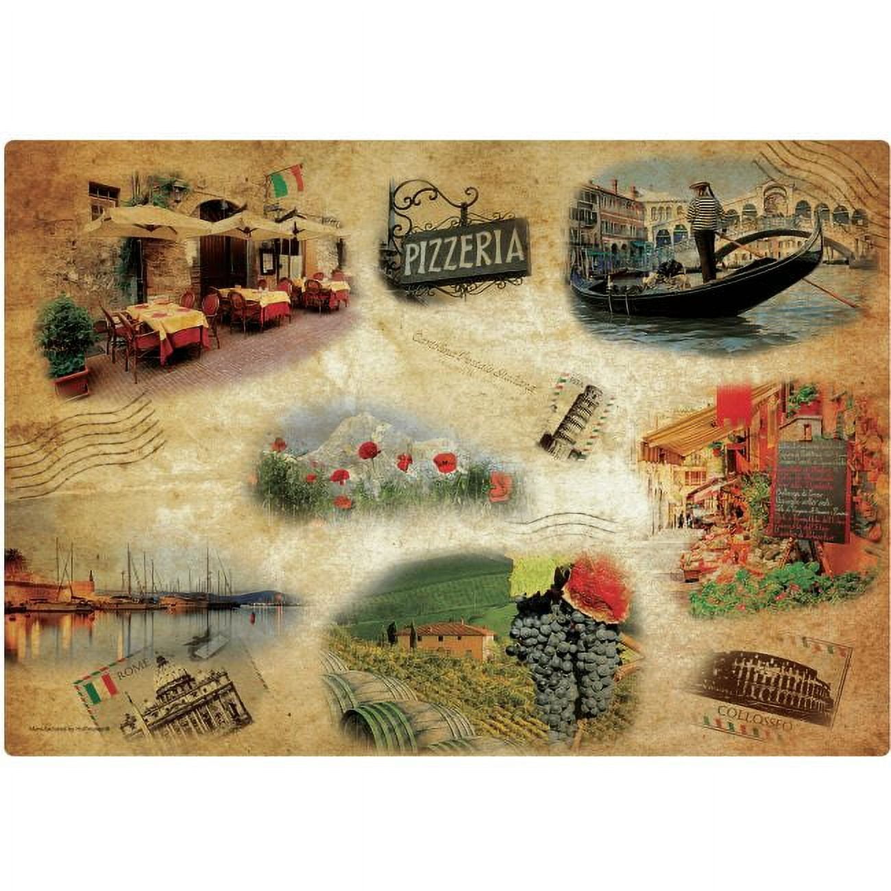 Tour of Italy Paper Placemats 50 Per Pack - Walmart.com