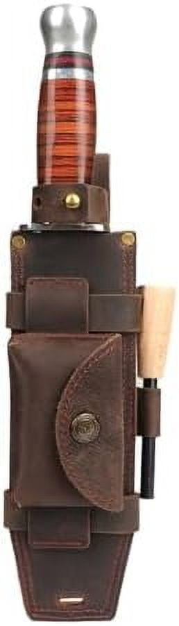 Tourbon Leather Hunting Fixed Blade Knives Sheath Horizontal & Vertical ...