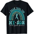 Tourette Syndrome Awareness I Wear Teal For Son Ribbon T-Shirt ...