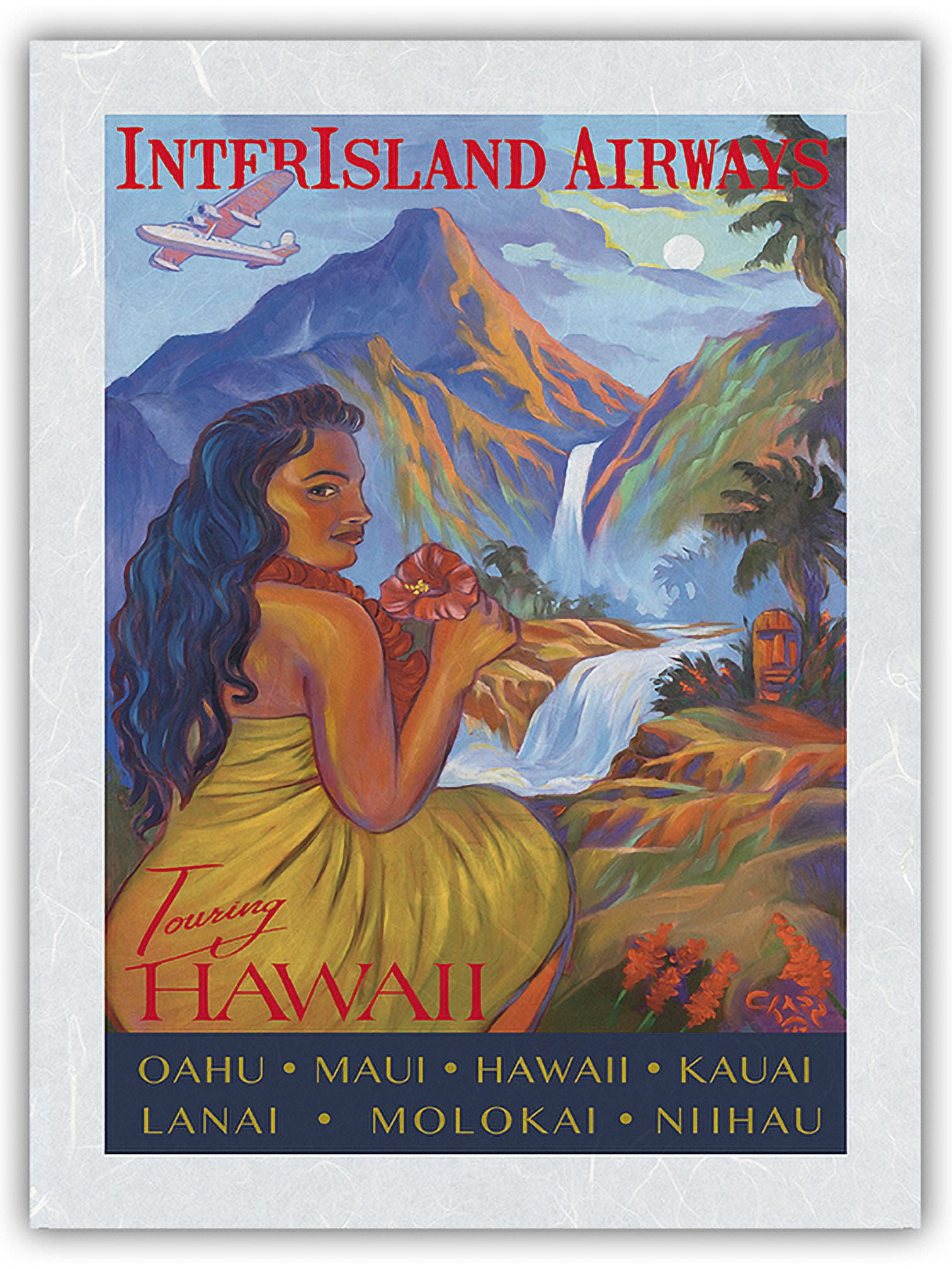 Touring Hawaii - InterIsland Airways - Hawaiian Hula Girl - Oahu Maui ...