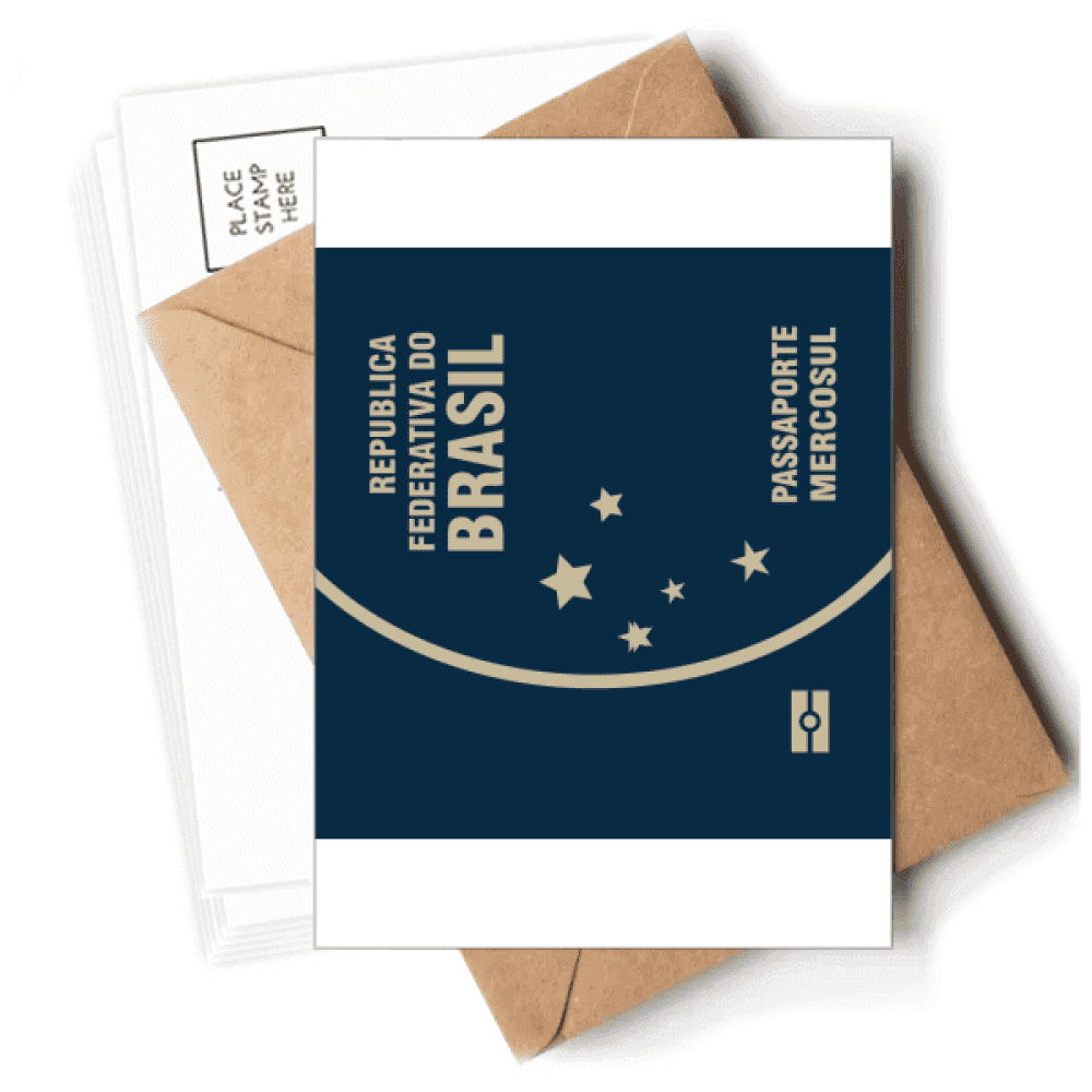 Tourism Country Brazil Unique Flag Memorial Postcards Envelopes Blank ...