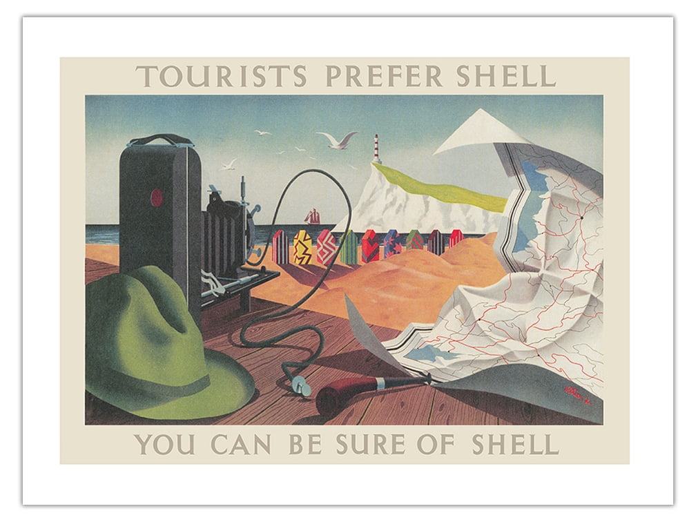 Tourists Prefer Shell (Motor Oil) - Shell-Mex and BP Ltd - Vintage ...