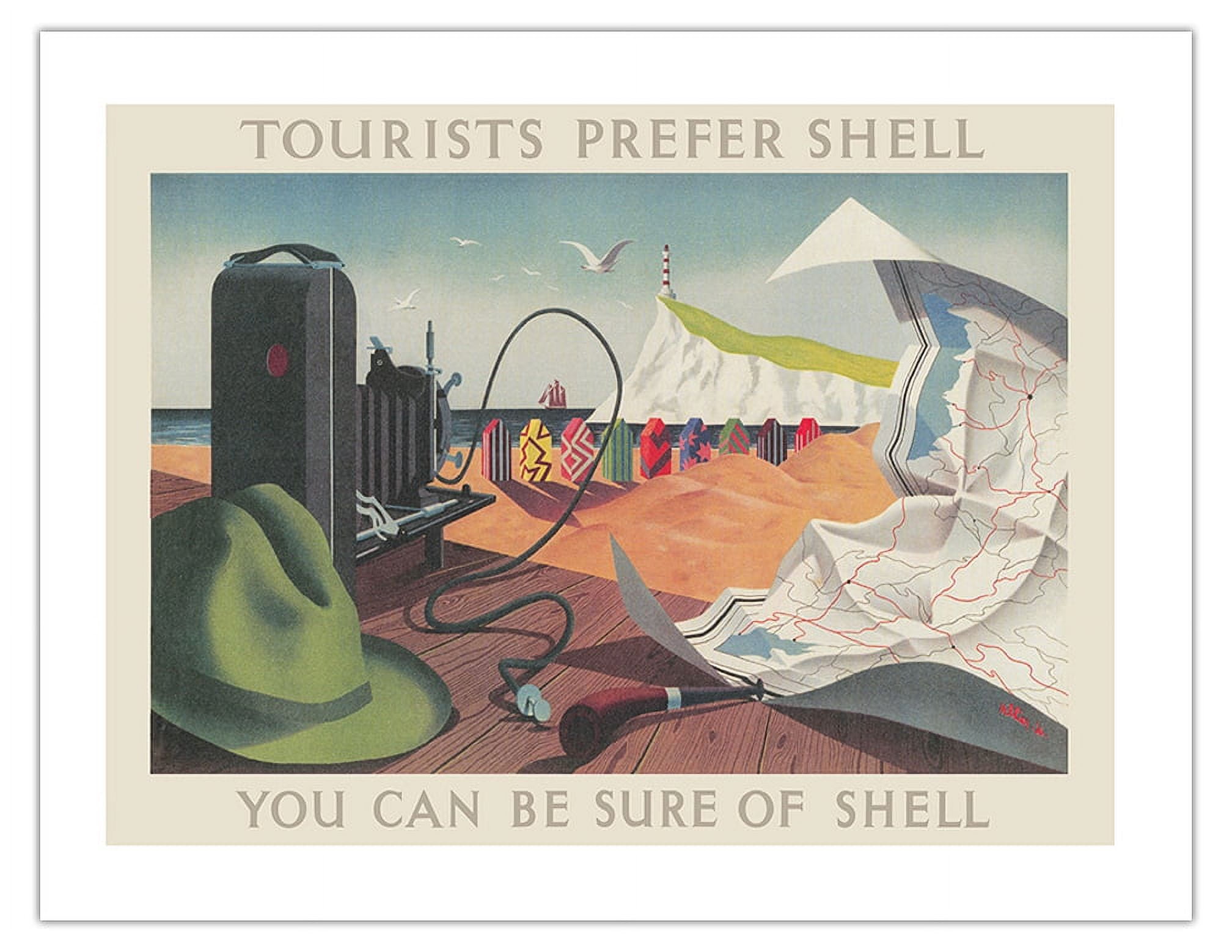 Tourists Prefer Shell (Motor Oil) - Shell-Mex and BP Ltd - Vintage ...