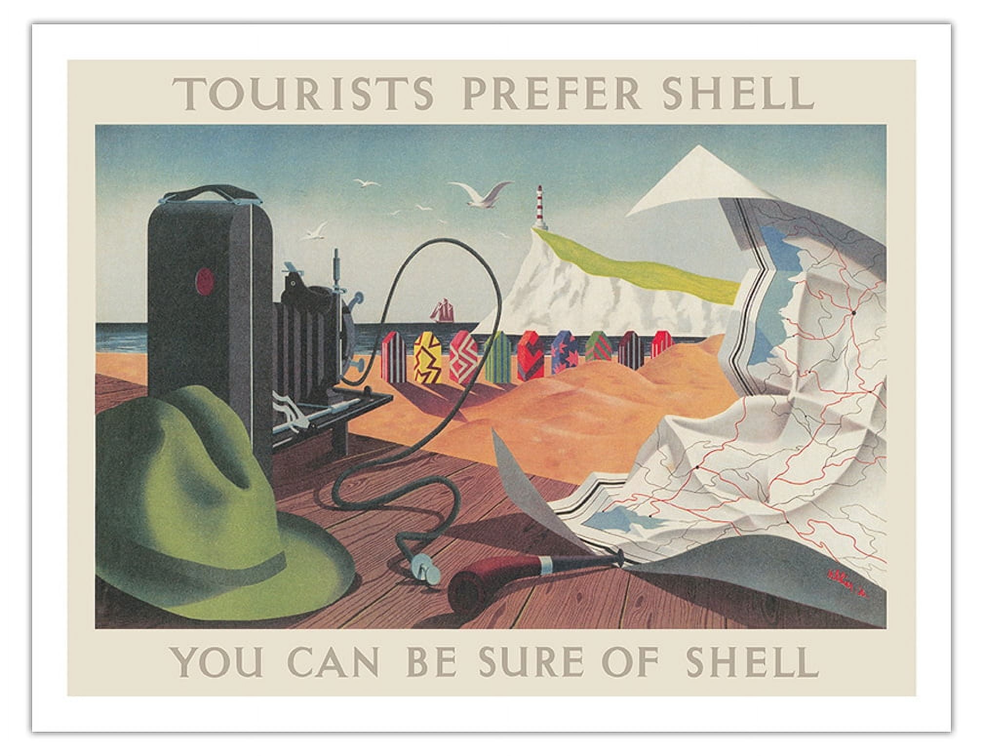 Tourists Prefer Shell (Motor Oil) - Shell-Mex and BP Ltd - Vintage ...