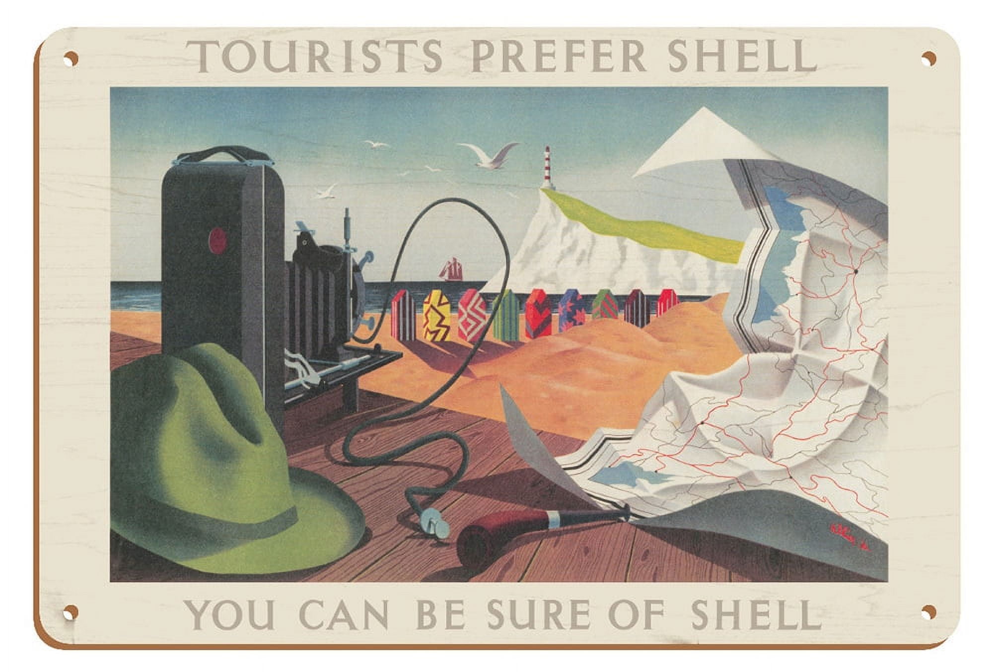 Tourists Prefer Shell (Motor Oil) - Shell-Mex and BP Ltd - Vintage ...