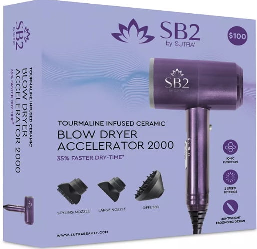 Tourmaline Infused BLOW DRYER Ceramic Accelerator 2000 Blow Dryer 35% ...