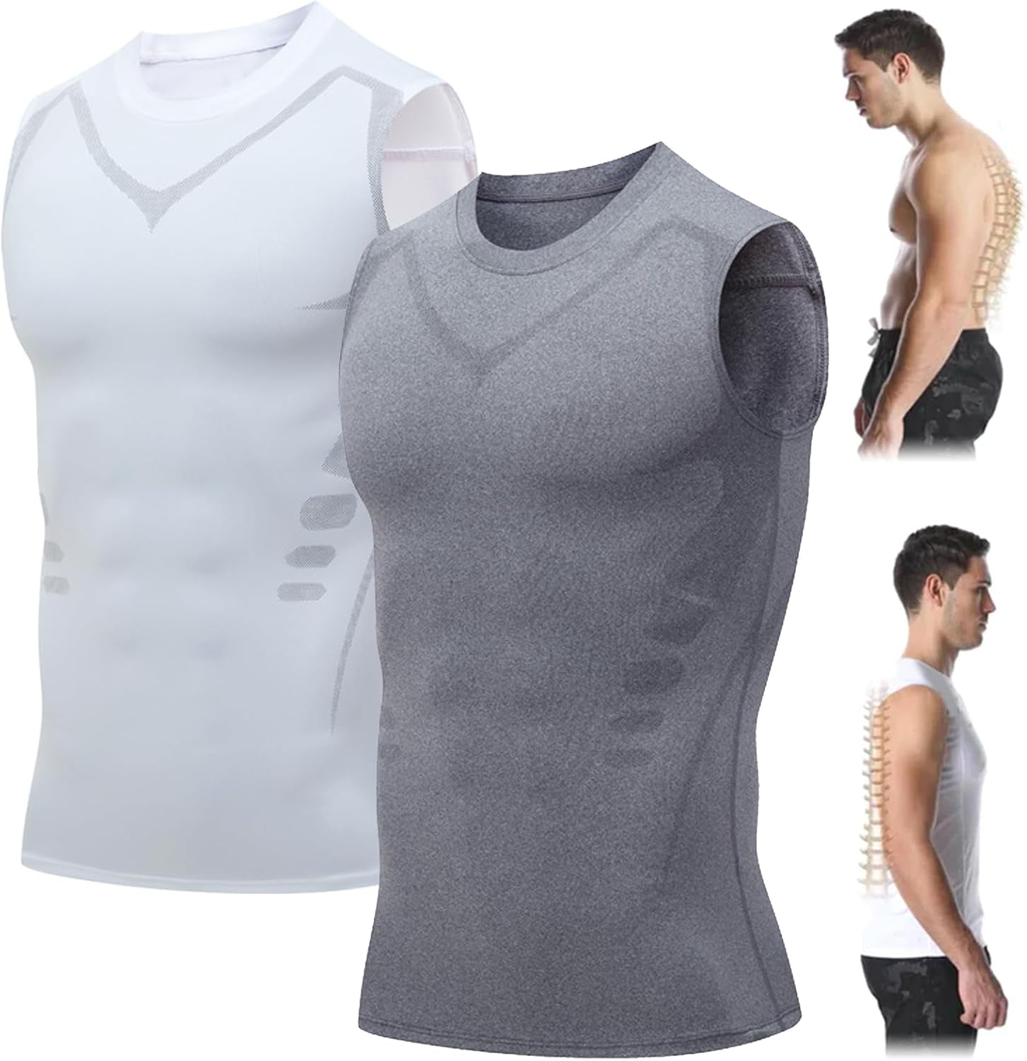 Tourmaline Posture Corrector Vest, Ionic Shaping Sleeveless Shirt ...