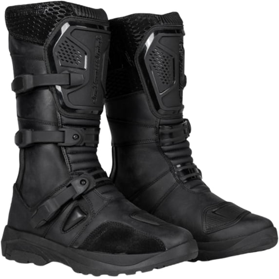 Tourmaster Highlander ADV Mens Leather Motorcycle Boots Black 9 USA ...