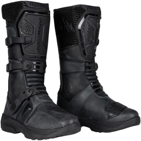Tourmaster Highlander ADV Mens Leather Motorcycle Boots Black/Gray 10 ...