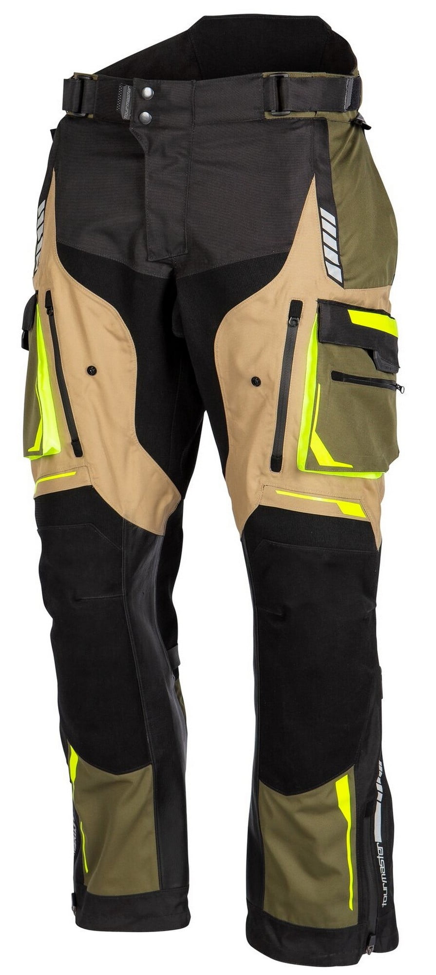 Tourmaster Highlander Mens Waterproof Motorcycle Pants Olive MD ...