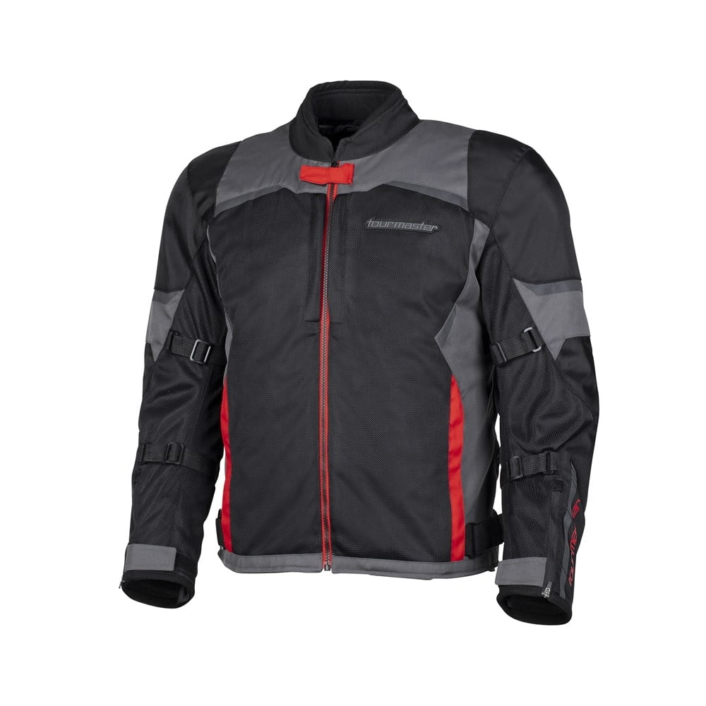 Tourmaster Intake Air V6 Mens Textile Motorcycle Jacket Red/Gray SM ...
