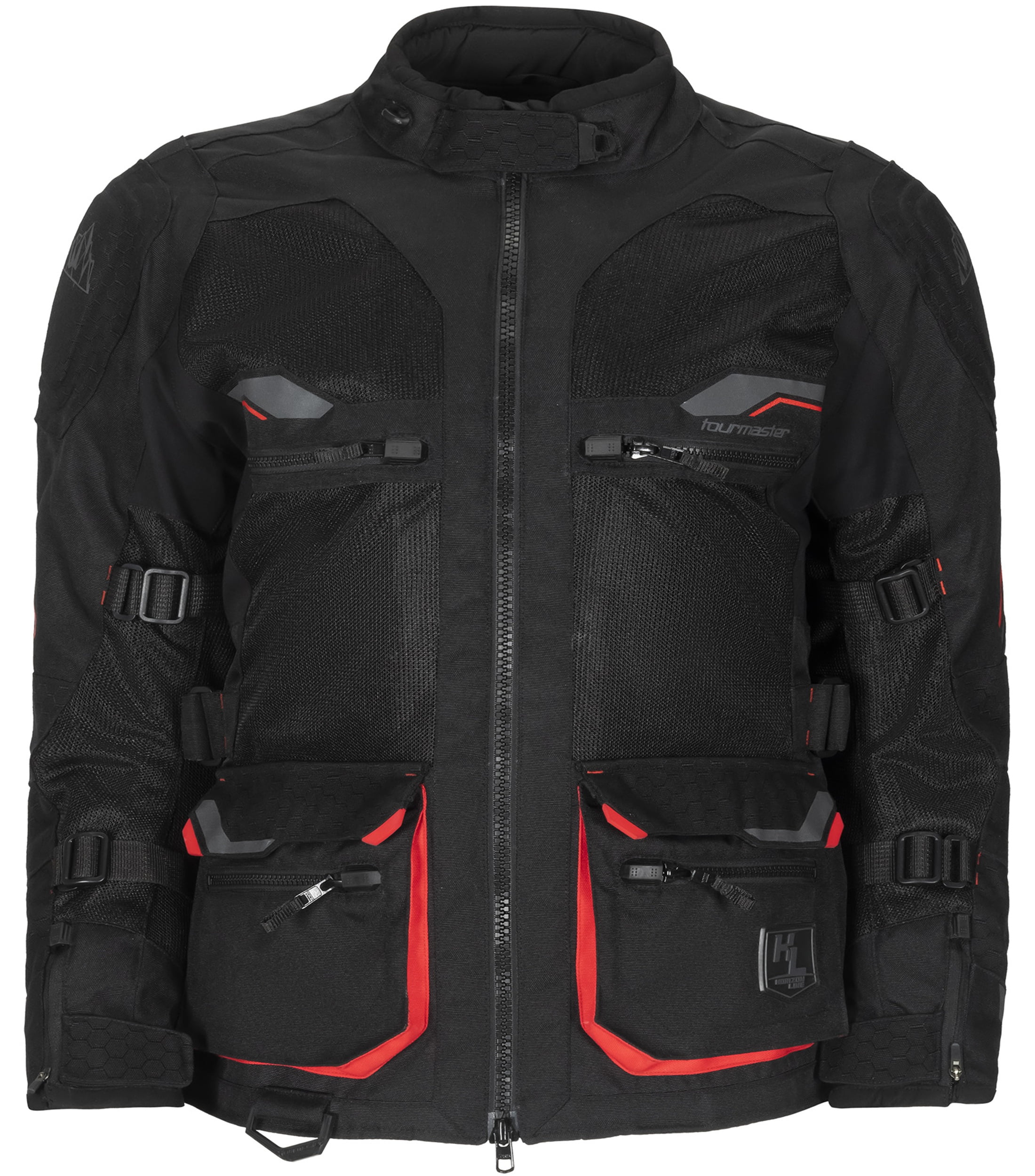Tourmaster Ridgecrest Mens Adventure Motorcycle Touring Jacket Black LG ...