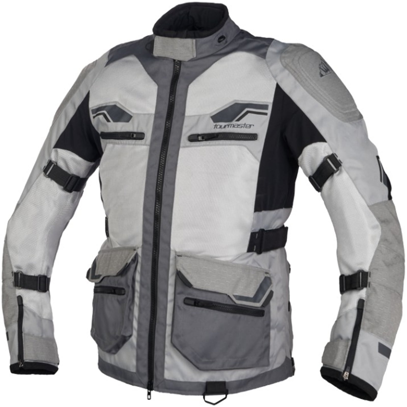 Tourmaster Ridgecrest Mens Adventure Motorcycle Touring Jacket Gray ...