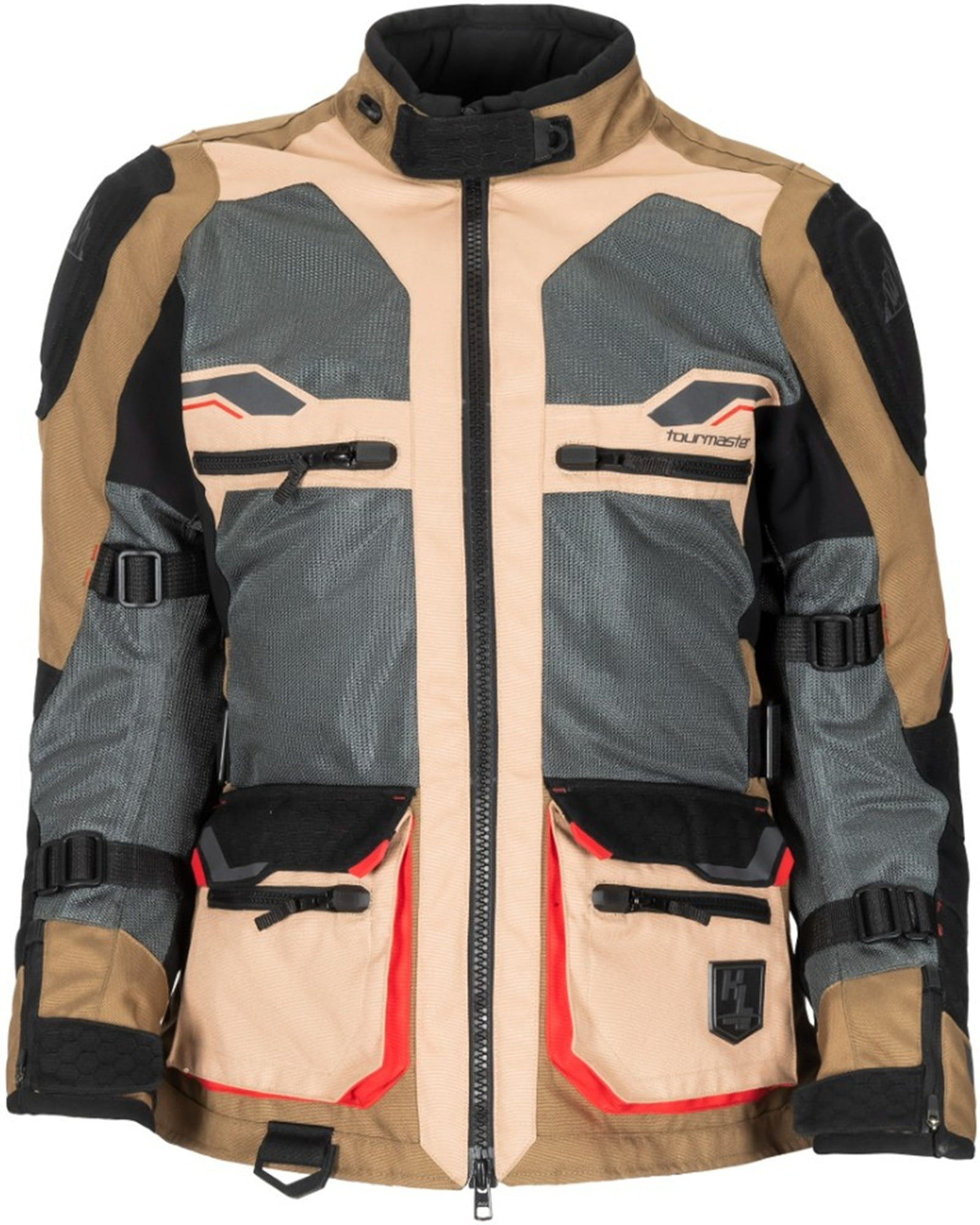 Tourmaster Ridgecrest Mens Adventure Motorcycle Touring Jacket Sand XXL ...