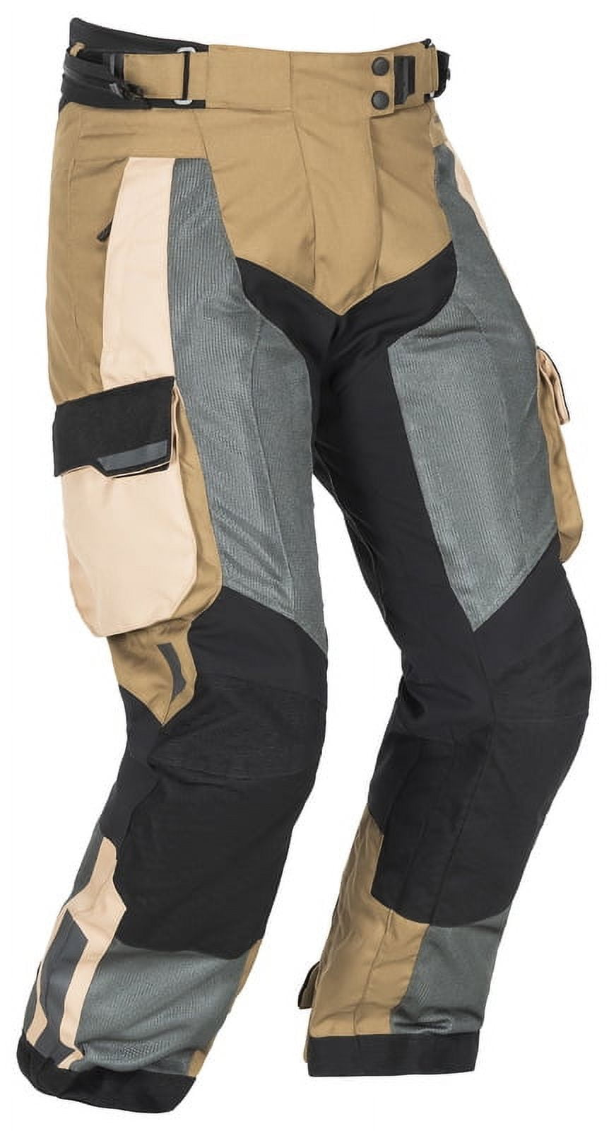 Tourmaster Ridgecrest Mens Adventure Touring Pants Sand/Gray XL ...