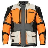 Tourmaster The Trek Mens Adventure Touring Motorcycle Jacket Orange ...