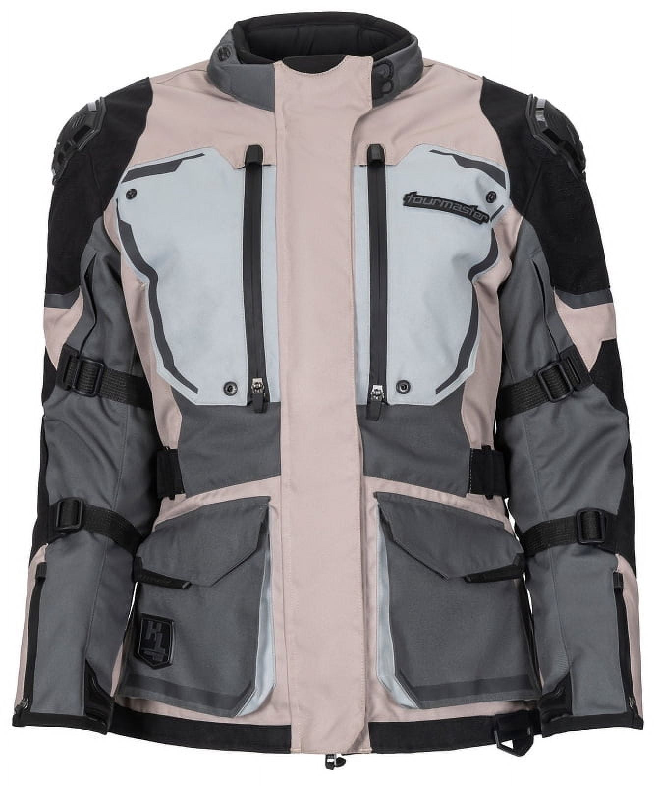 Tourmaster The Trek Mens Adventure Touring Motorcycle Jacket Sand/Gray ...