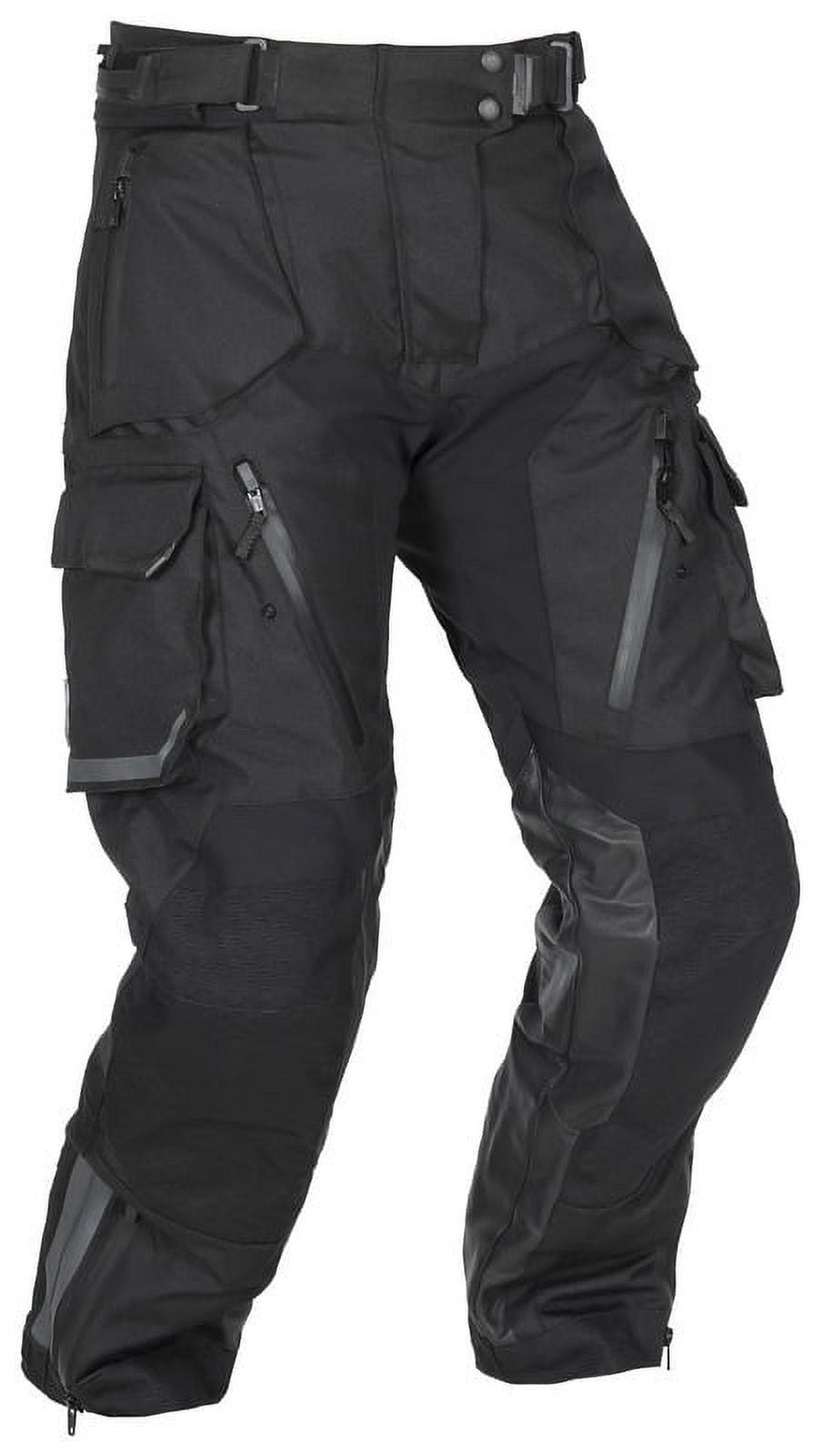 Tourmaster The Trek Mens Textile Adventure Touring Pants Black LG Tall ...