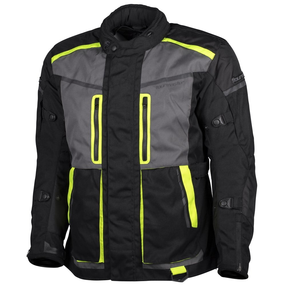 Tourmaster Transition Mens Textile Motorcycle Jacket Hi-Vis XL Tall ...