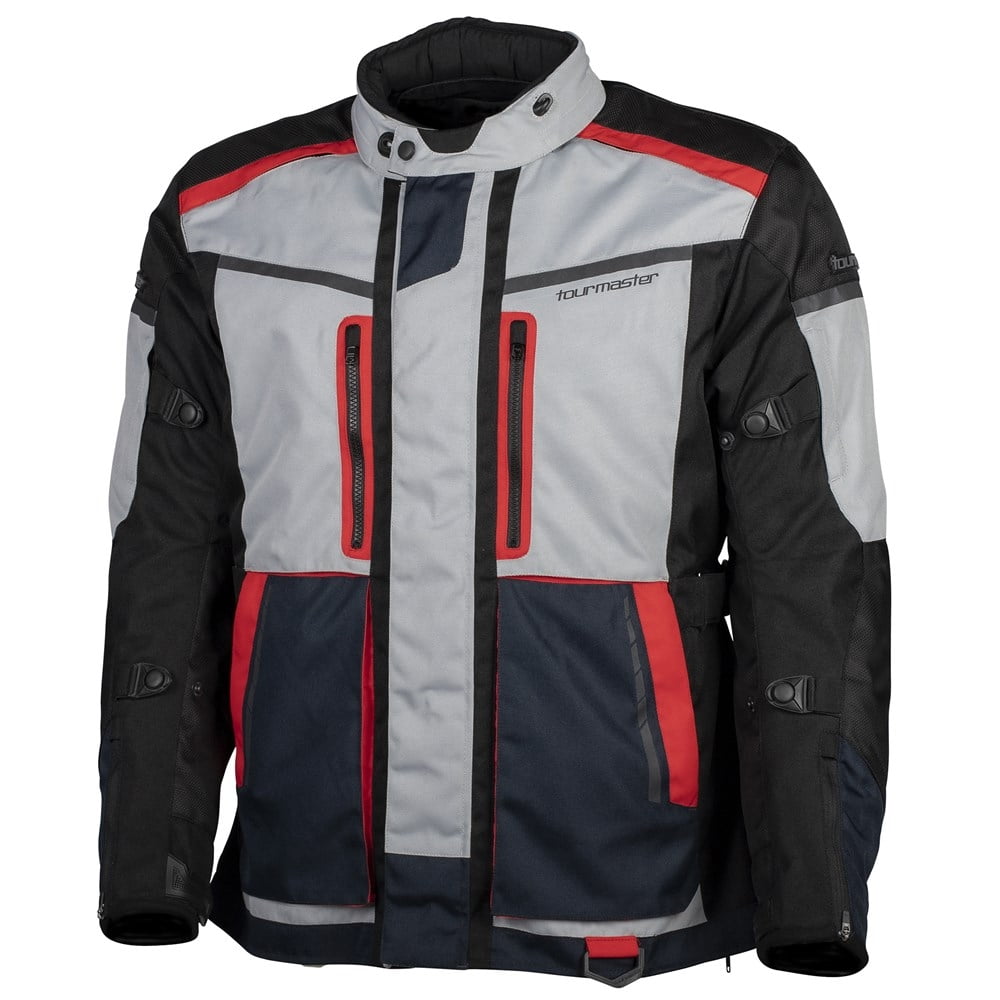 Tourmaster Transition Mens Textile Motorcycle Jacket Navy/Red 4XL ...