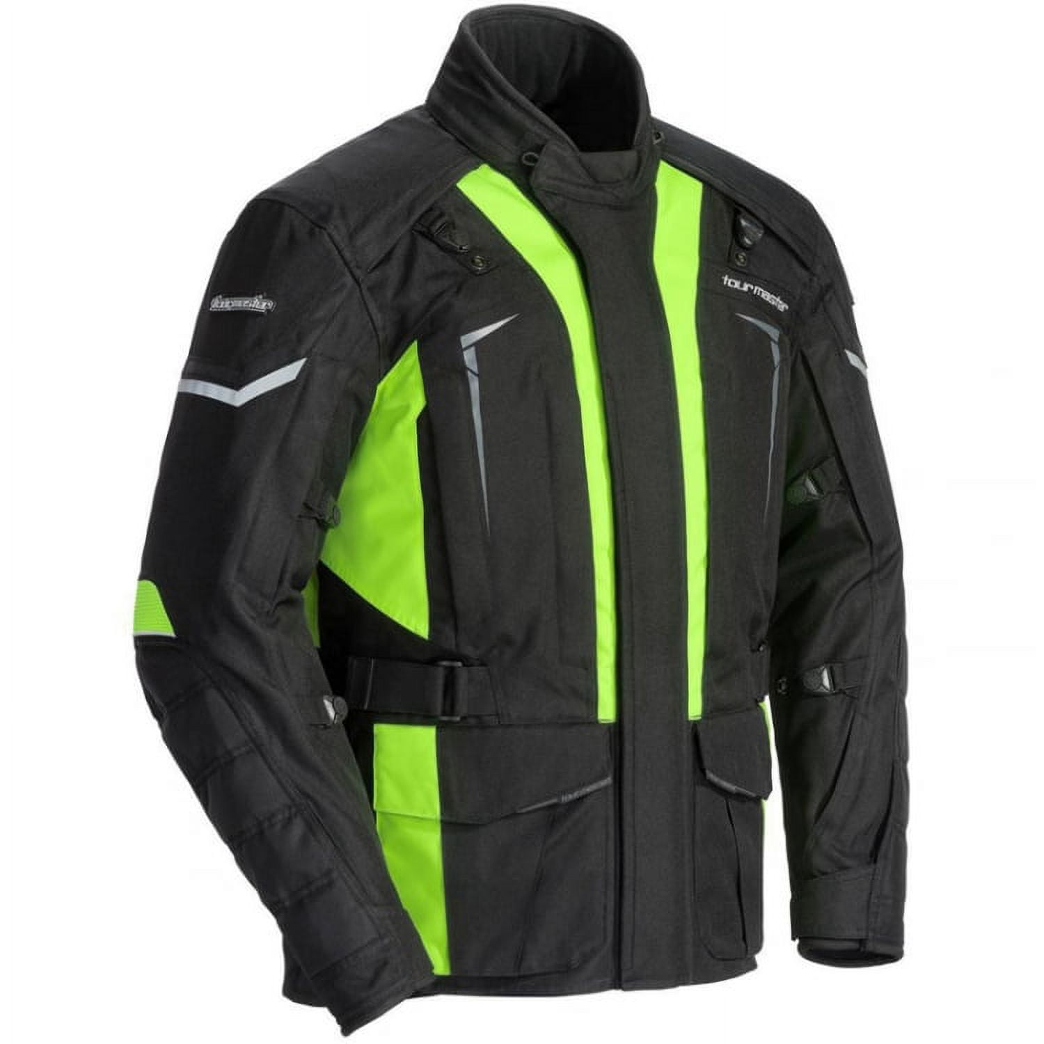 Tourmaster Transition Series 5 Mens Motorcycle Jacket Black/Hi-Vis 4XL ...