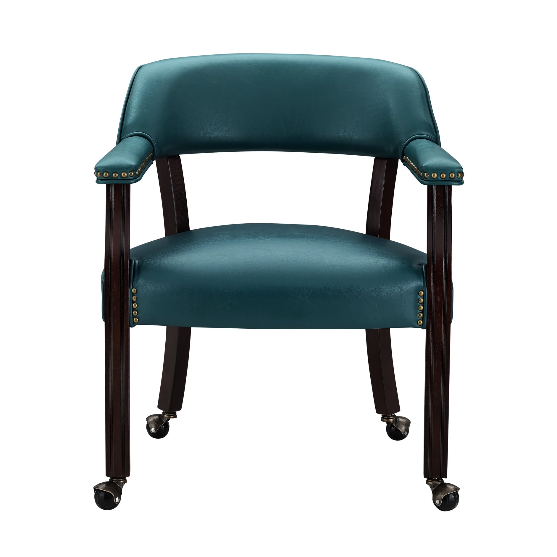 Tournament Arm Chair With In Blue - Wood Made, Cherry Veneers, Folding ...