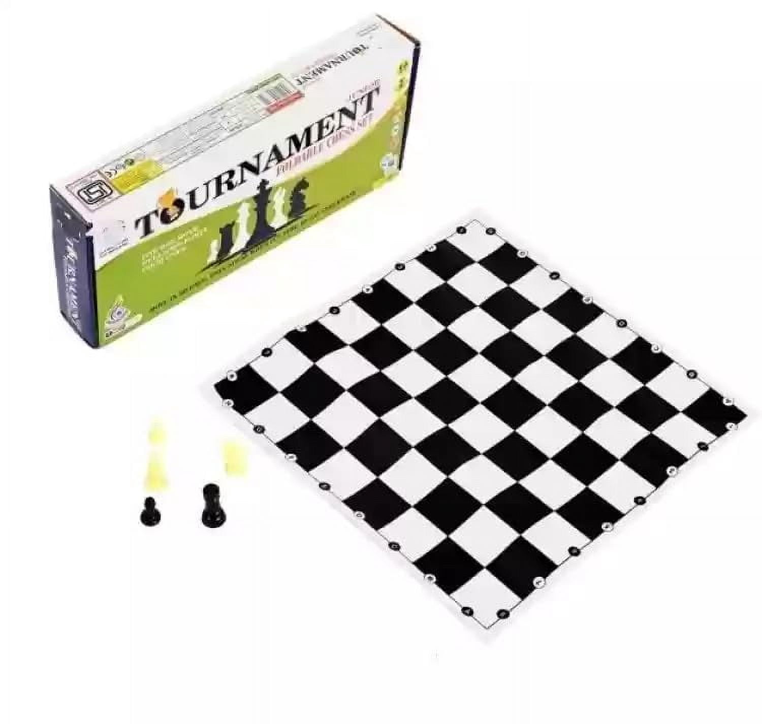 Tournament Junior Chess Set | Foldable Pvc Matt Chess Board ...