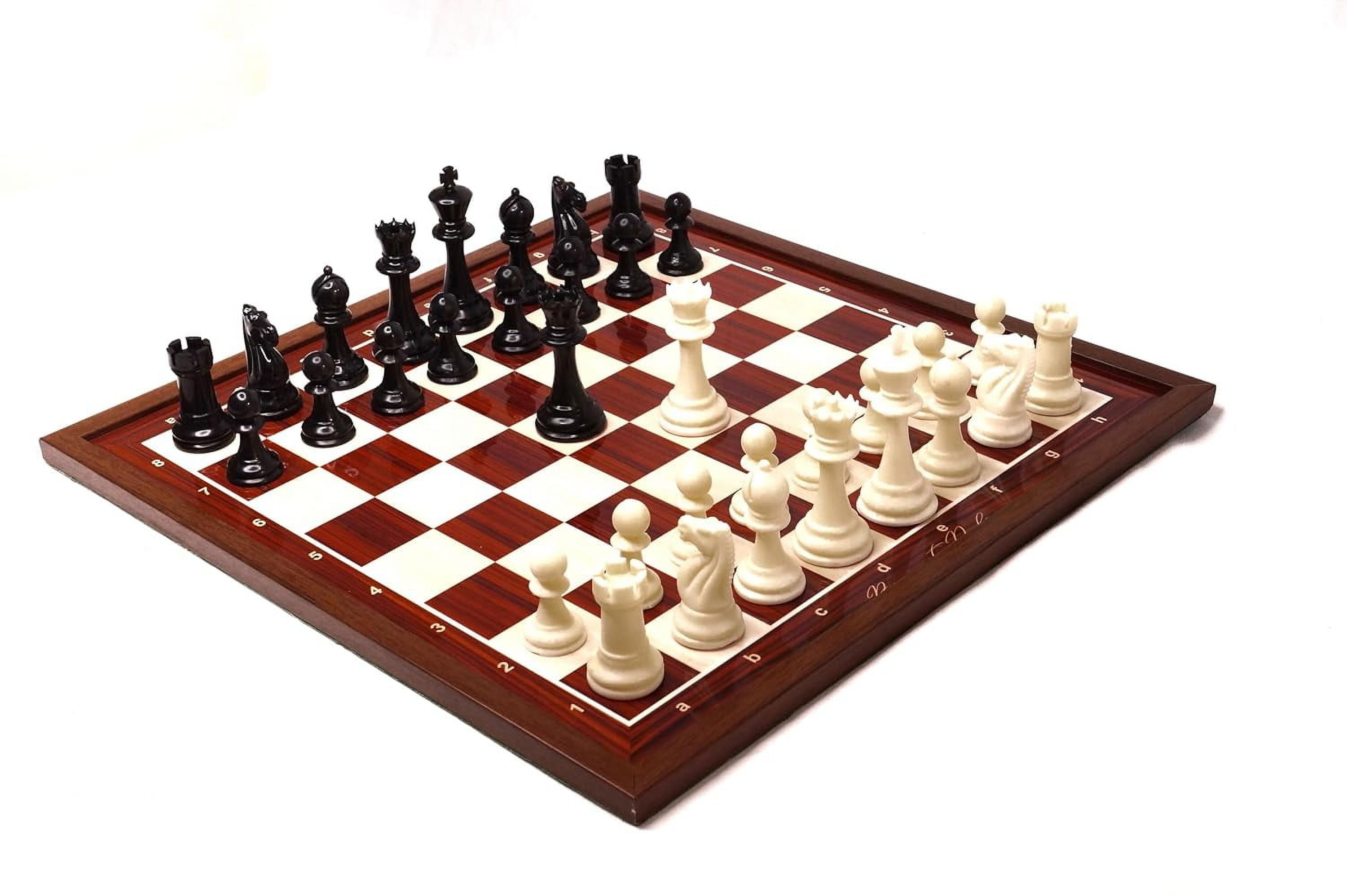 Tournament Size Wooden Laminated Chess Board With Fide Standard Chess ...