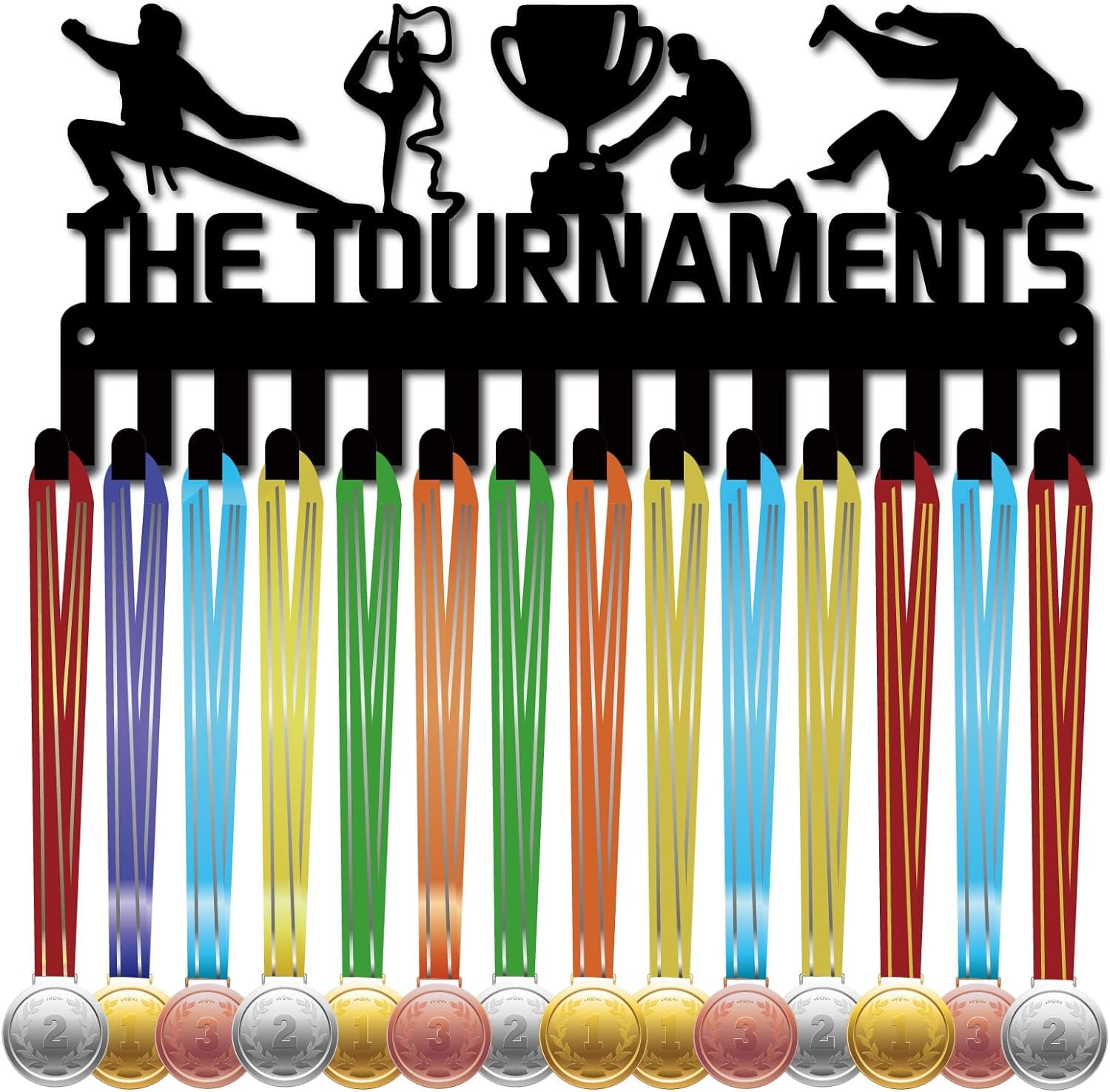 The Tournaments Medal Holder Display Medal Hangers Sports Rack Hanging ...