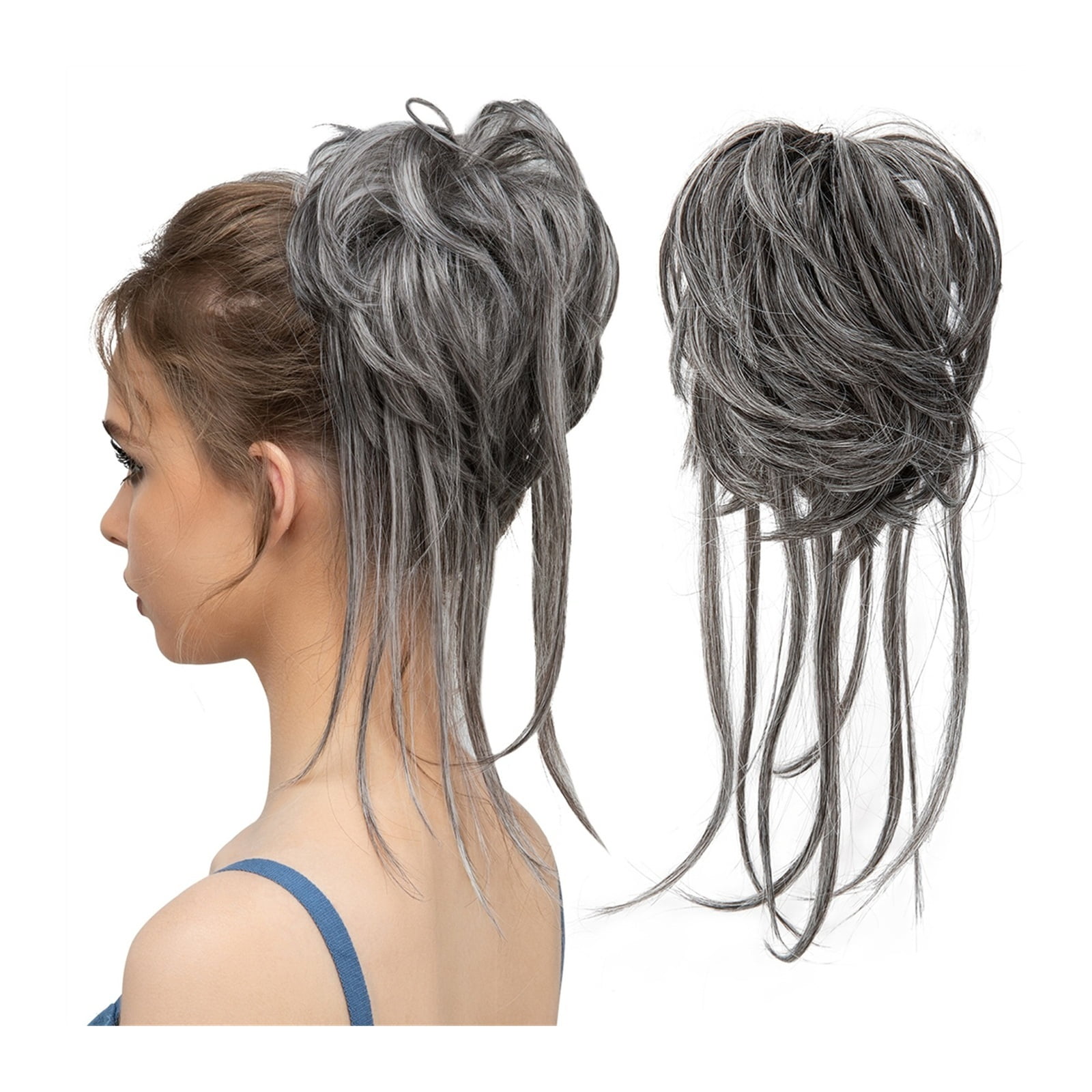 Tousled Updo Messy Bun Hair Piece Chignon Ponytail Extensions with ...