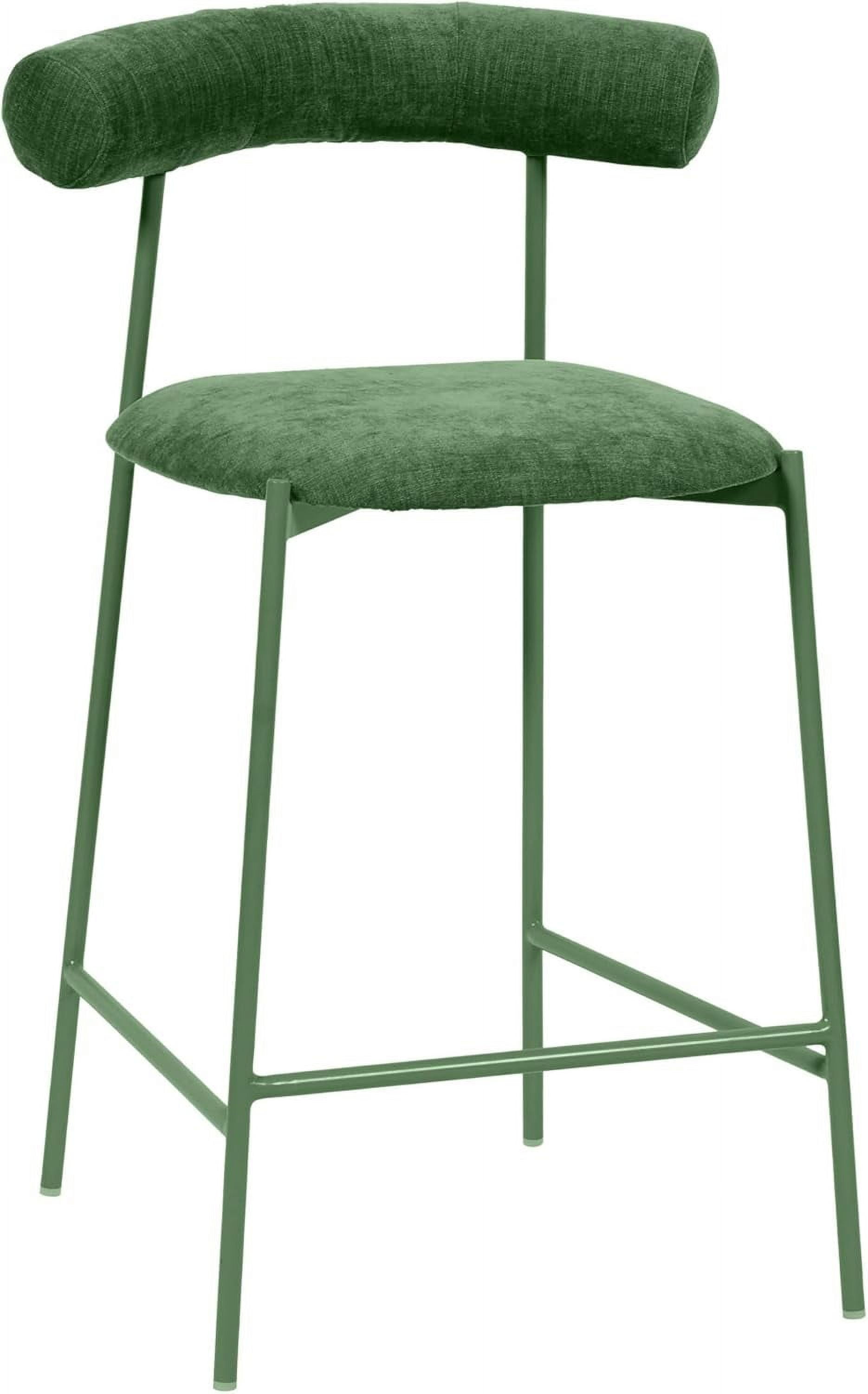Tov Furniture Liliana Forest Green Velvet Counter Stool - Walmart.com