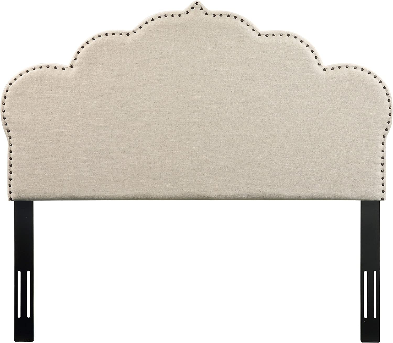 Tov Furniture TOV-B43-K 57.1 x 79.5 x 2.6 in. Beige Noches King Size Linen Headboard - Walmart.com