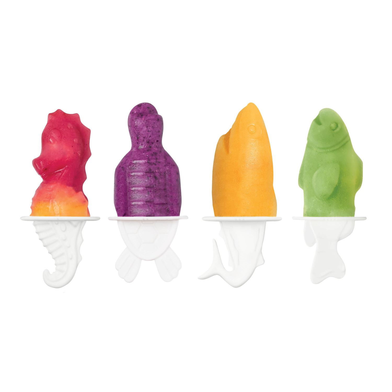 Tovolo 3D Pop Molds, Ocean Friends, Silicone Sea Animals Popsicle Mold ...