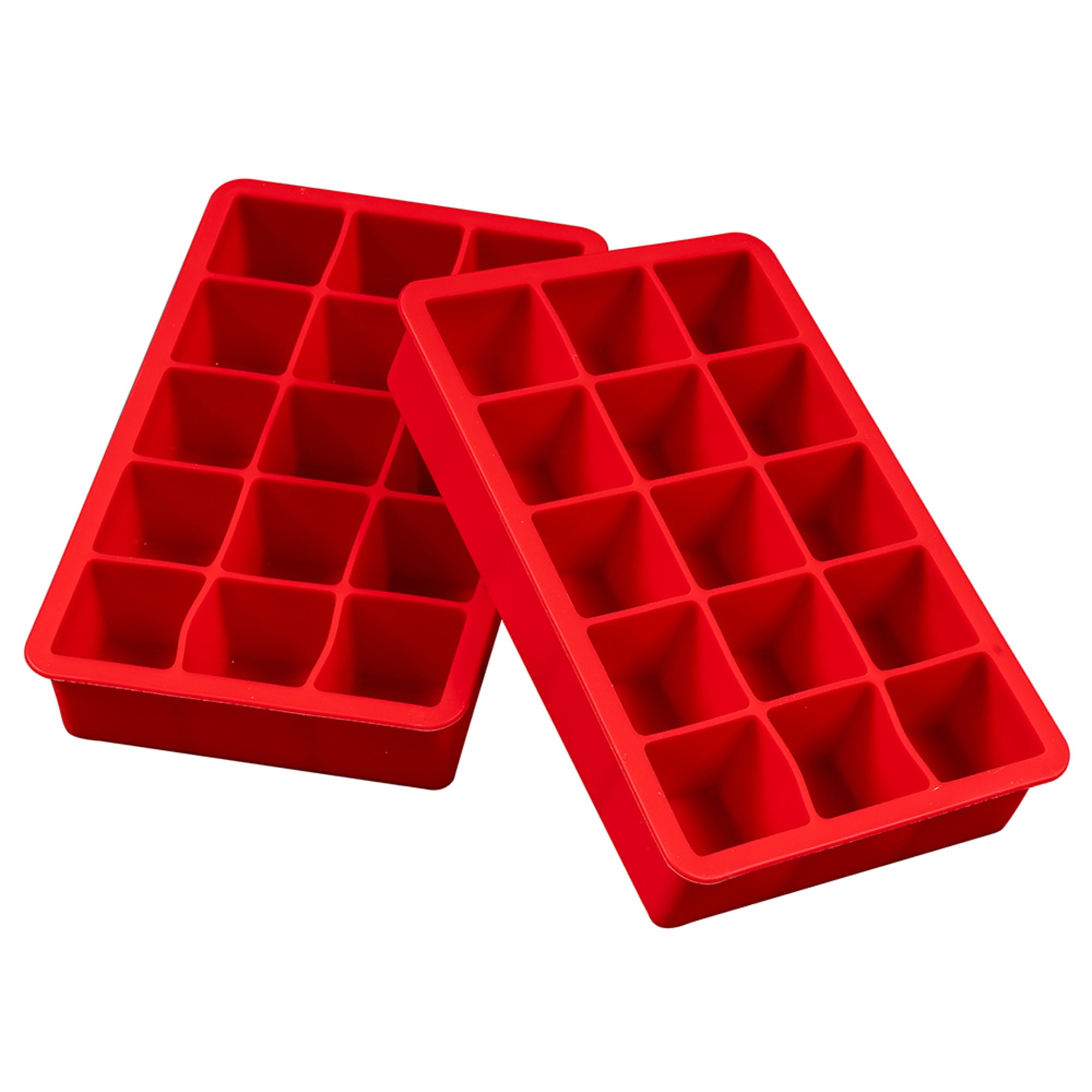Tovolo 81-9516 Perfect Cube Ice Trays - Candy Apple-Set of 2 - Walmart.com