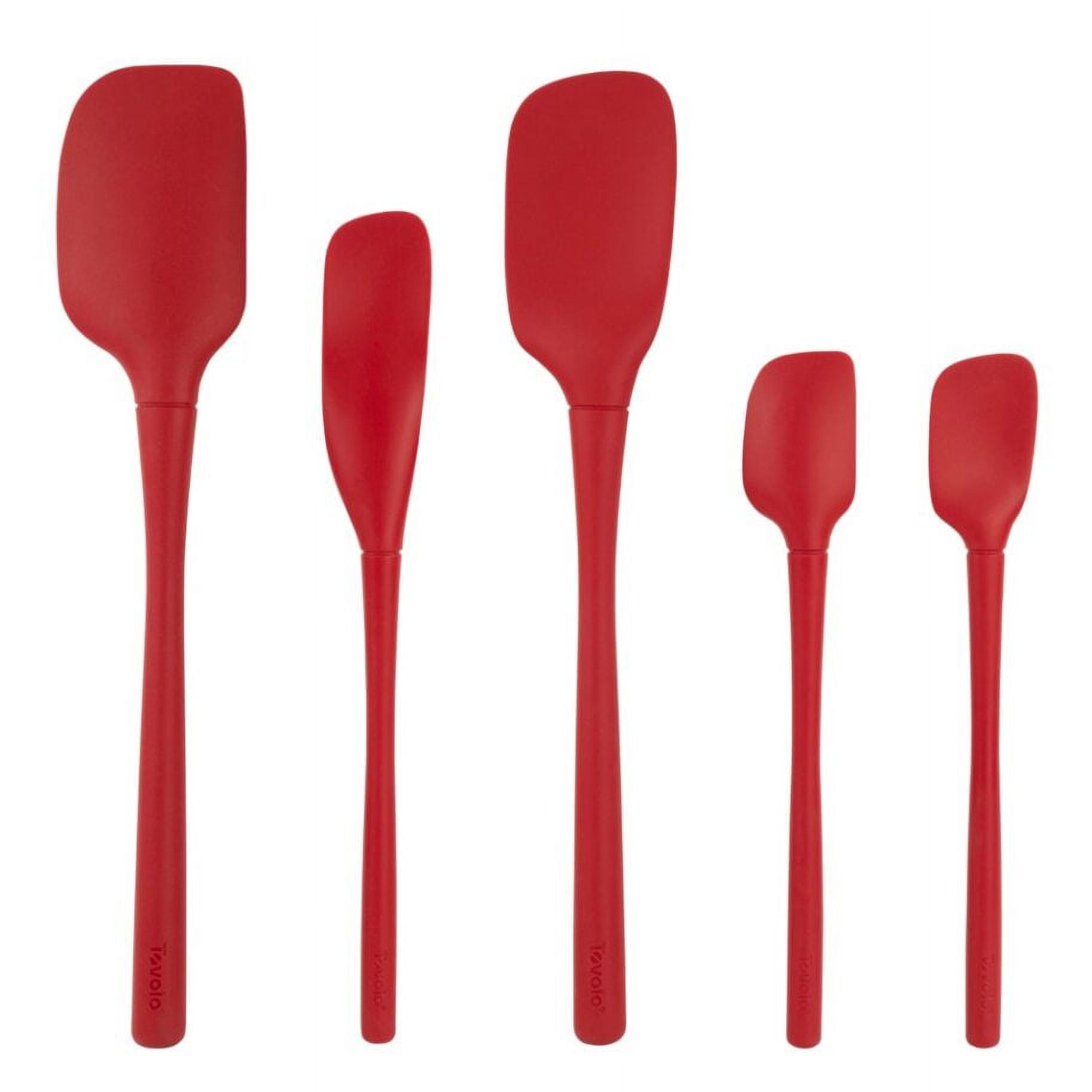 Tovolo Flex-Core Spatula All Silicone Set (Set of 5) - Cayenne ...