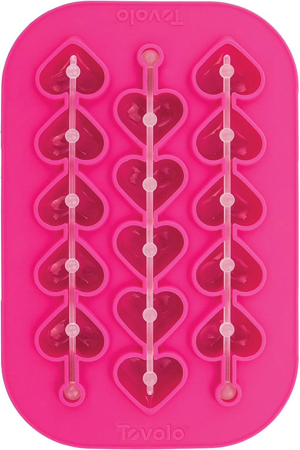 Tovolo Heart Swizzle Stirrer Stick Ice Mold, Highball Size, Flexible ...