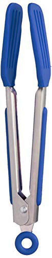 Tovolo Mini Turner, Flat Head, Easy-Lock Mechanism, Non-Slip Grip Tongs ...