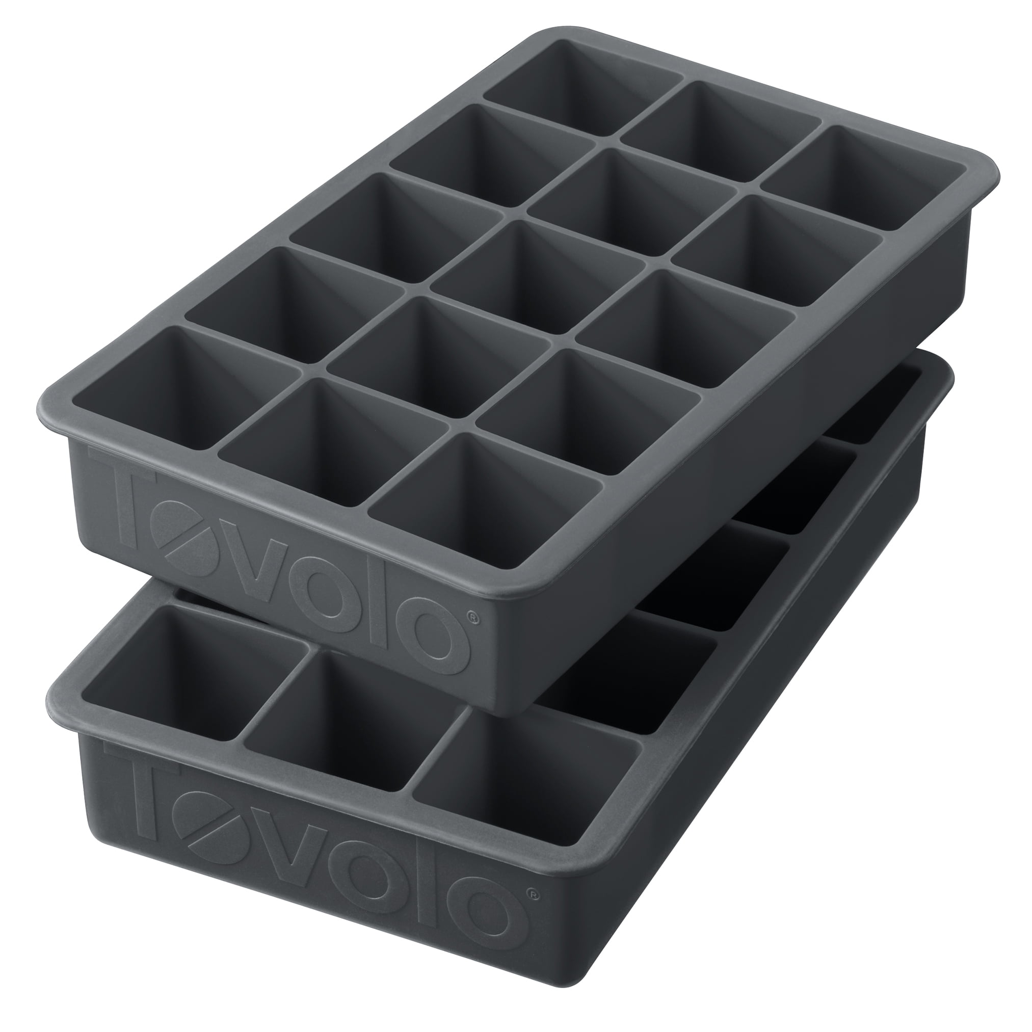Tovolo Perfect Cube Ice Trays S/2 Charcoal - Walmart.com