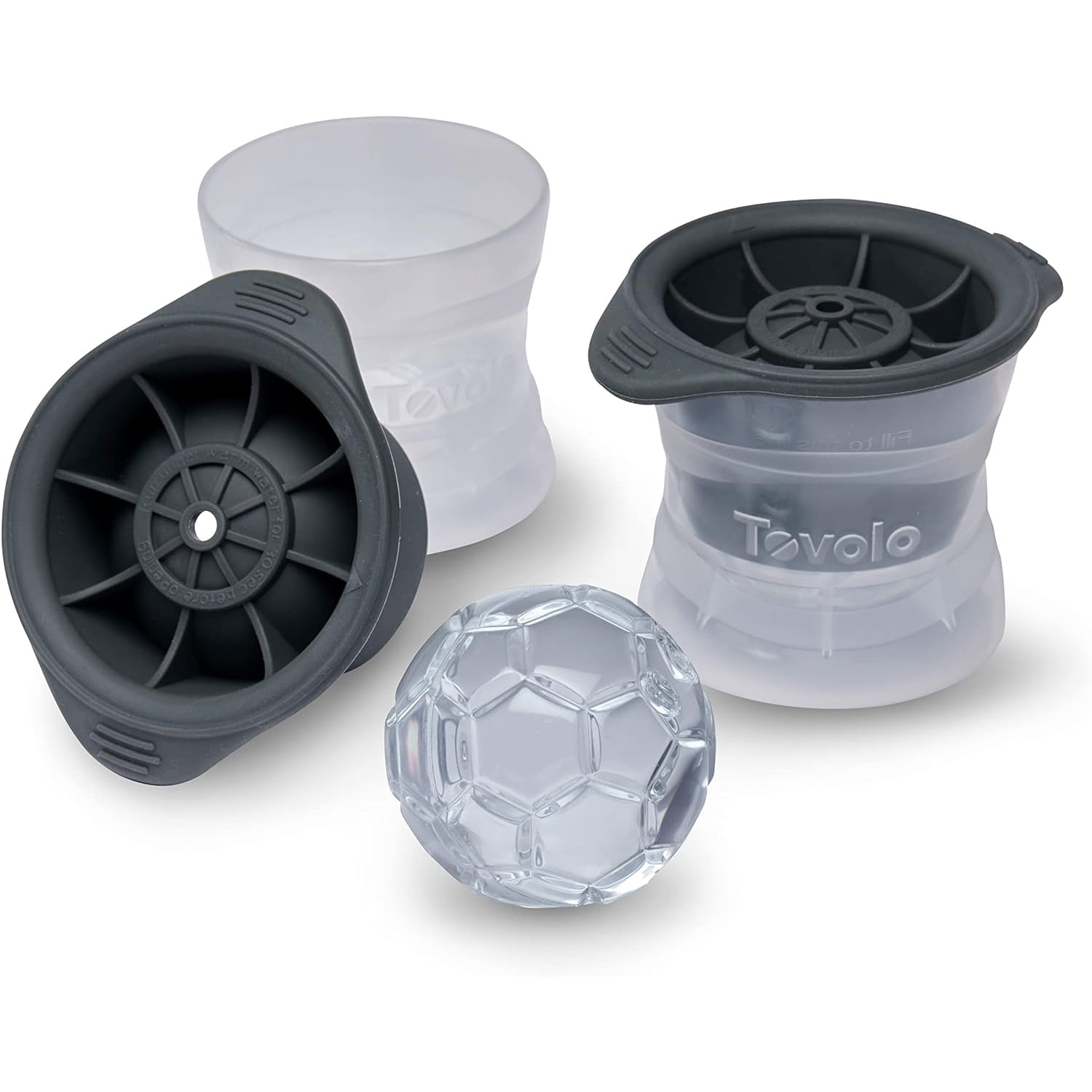 Tovolo Silicone Ice Mold, Soccer Ball Large Ice Molds for Cocktail ...