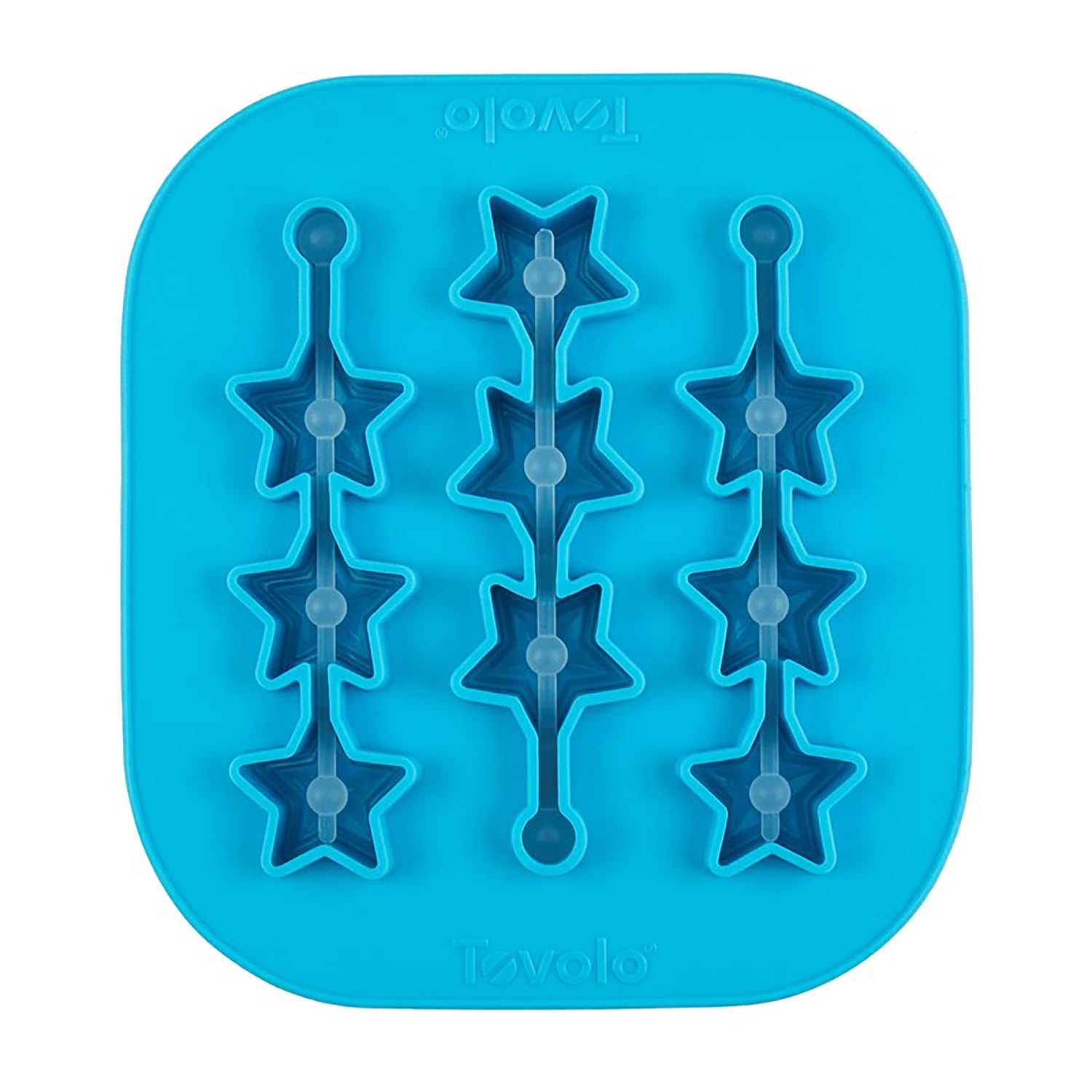 Tovolo Silicone Ice Tray Novelty Mold, Star Swizzle Stick Shaped Ice ...