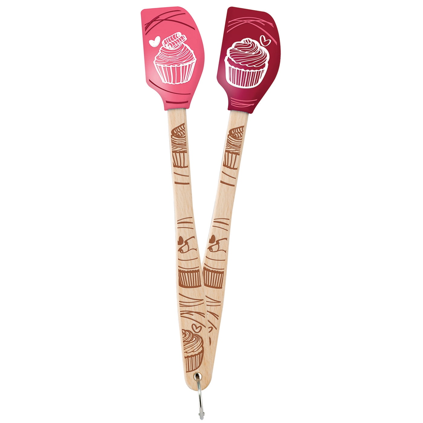 Tovolo Spatulart Wood Handled Set of 2 Mini Cupcake Spatulas - Walmart.com