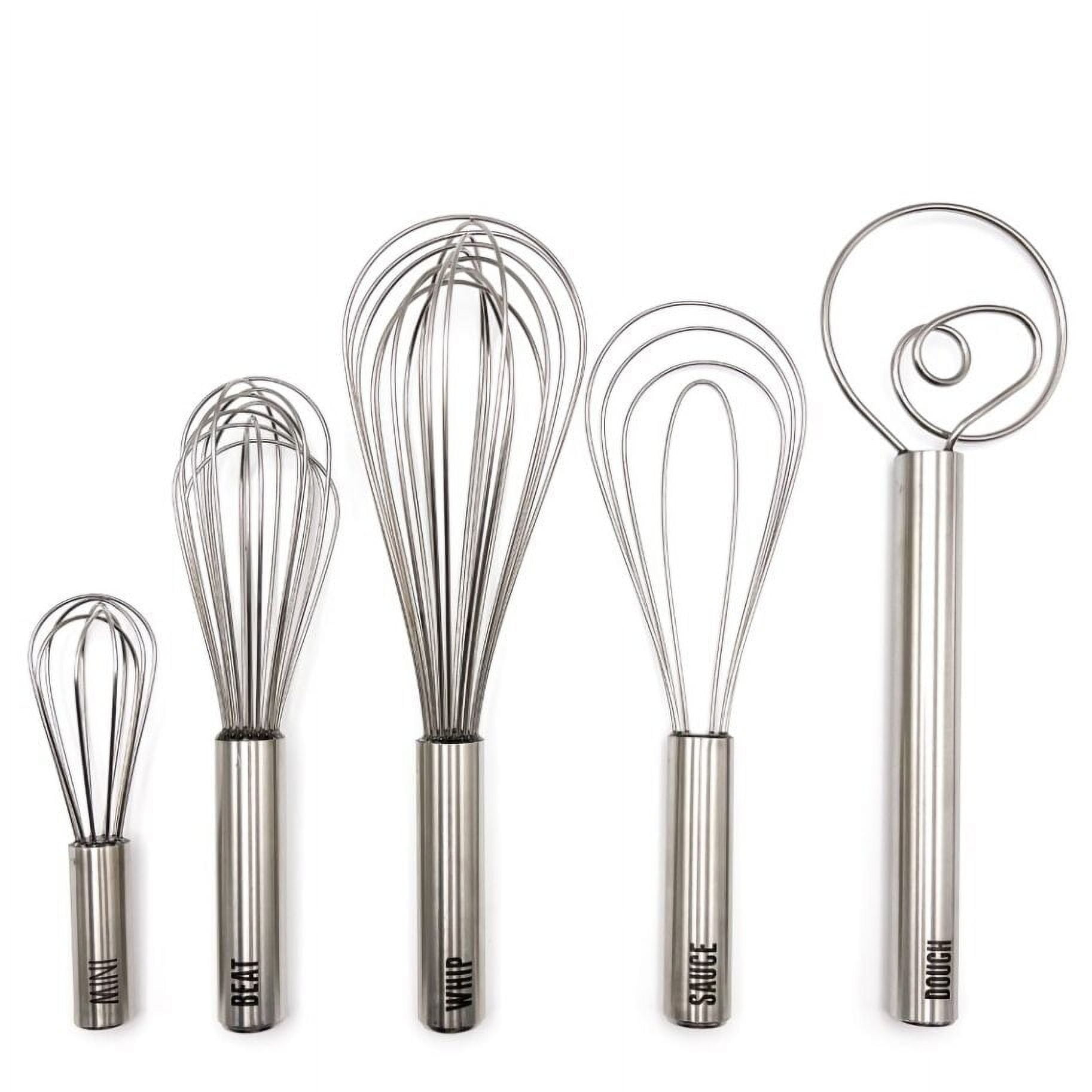 Tovolo Stainless Steel 6" Mini Whisk, 8" Beat Whisk, 10" Sauce Whisk ...