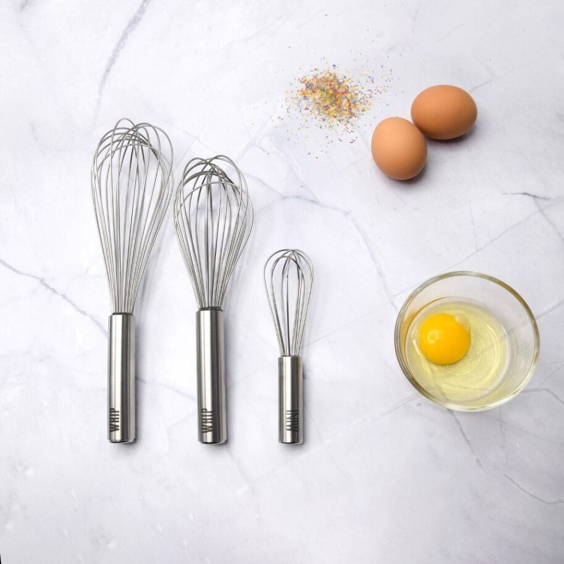 Tovolo Stainless Steel 6" Mini Whisk, 9" and 11" Whisk Whip Kitchen ...